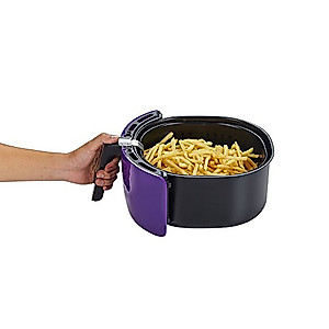 GoWISE USA 5.8-Quart Programmable 8-in-1 Air Fryer XL + Recipe Book (Plum)