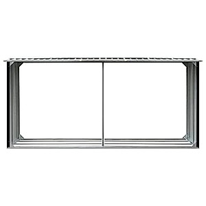 vidaXL Log Storage Shed, Log Holder with Roof, Log Storage Shed, Firewood Rack for Backyard Garden Patio Porch, Anthracite Galvanized Steel 129.9"