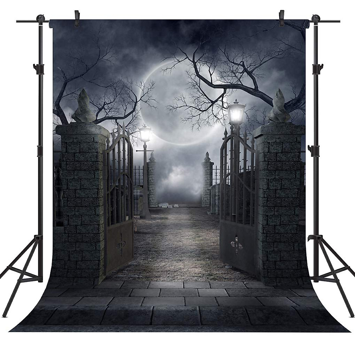 OUYIDA Halloween Theme 6X9FT Pictorial Cloth Seamless Customized Photography Backdrop Background Studio Prop TP17