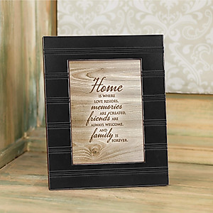 Cottage Garden Home Is Where Love Resides Black Beaded Board 5 x 7 Table Top and Wall Photo Frame