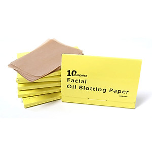10 STANDARDS Natural Hemp Oil Control Paper, Blotting Paper , Absorbing Sheets for Oily Skin Care (size 3.5In x 2.4In) 50 Sheets x 6 (300 Sheets),Made in Korea, AJ12