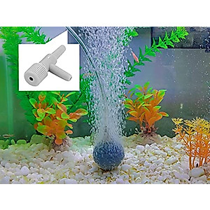 AQUANEAT Aquarium Control Valve,2 Way Air Valve,Plastic Air Regulator, for Fish Tank Air Pump, Grey,20PCS