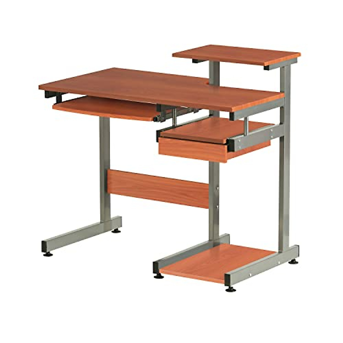 Techni Mobili Complete Computer Workstation Desk, 38" W x 22" D x 35" H, Woodgrain