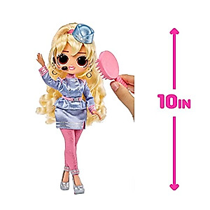 LOL Surprise OMG World Travel™ Fly Gurl Fashion Doll with 15 Surprises Including Fashion Outfit, Accessories and Reusable Playset – Great Gift for Girls Ages 4+