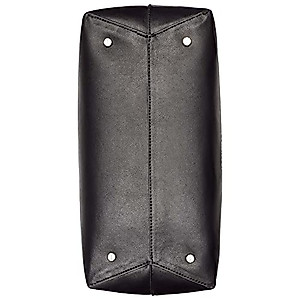 Calvin Klein Zina Triple Compartment Hobo, Black/Silver