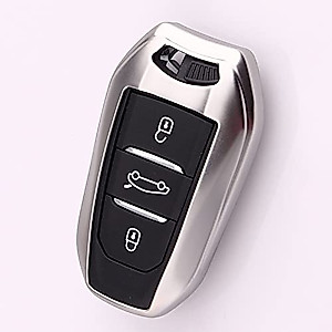 WEEAZYQ Car Keychain Cover Smart zinc Alloy Key case,Fit for Peugeot 208 308 508 3008 5008 Citroen C4 Picasso DS3 DS4 DS5 DS6