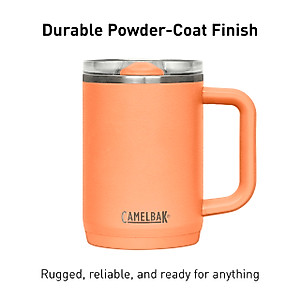 CamelBak Thrive Leak-Proof 16 oz Mug, Insulated Stainless Steel - For travel, coffee, tea, hot beverages - Spill Proof - Cup-holder Compatible, Desert Sunrise