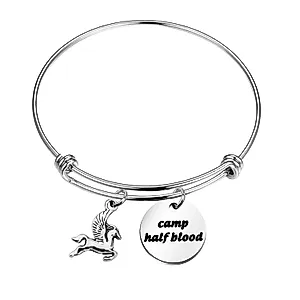 Camp Half Blood Bracelet Horse Charm Bracelet Percy Jackson Jewelry Gift for Family Mythology Movie Gift