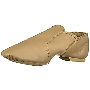 Capezio Women's E-Series Jazz Slip On Shoe, Caramel, 11