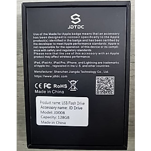 JSL JDTDC MFi Certified 128GB iPhone-16-Photo-Stick USB C & Lightning Flash Drive for iPhone 16/15/14/13/12 Thumb-Drive-for-iPad-Memory External-Storage-Android-Photo-Backup iPhone-Photo-Tansfer-Stick