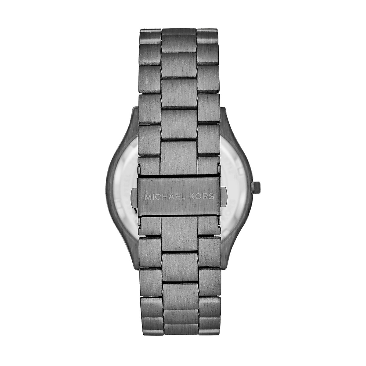 Michael Kors Men's Slim Runway Quartz Watch with Stainless Steel Strap, Gunmetal, 22 (Model: MK1044)
