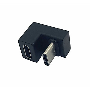 USB C U Shape Adapter, Dafensoy 180 Degree USB 3.1 Type C (USB-C) Male to Female U Shape Charging Convertor Adapter, Extension Compatible with Laptop & Tablet & Mobile Phone(2 Pack)