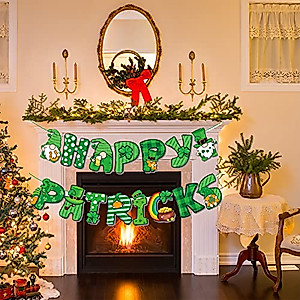 St. Patrick's Day Decorations Party-Ornaments - Irish Holiday Alphabet Banner, Saint Patricks Day for The Home Decorations