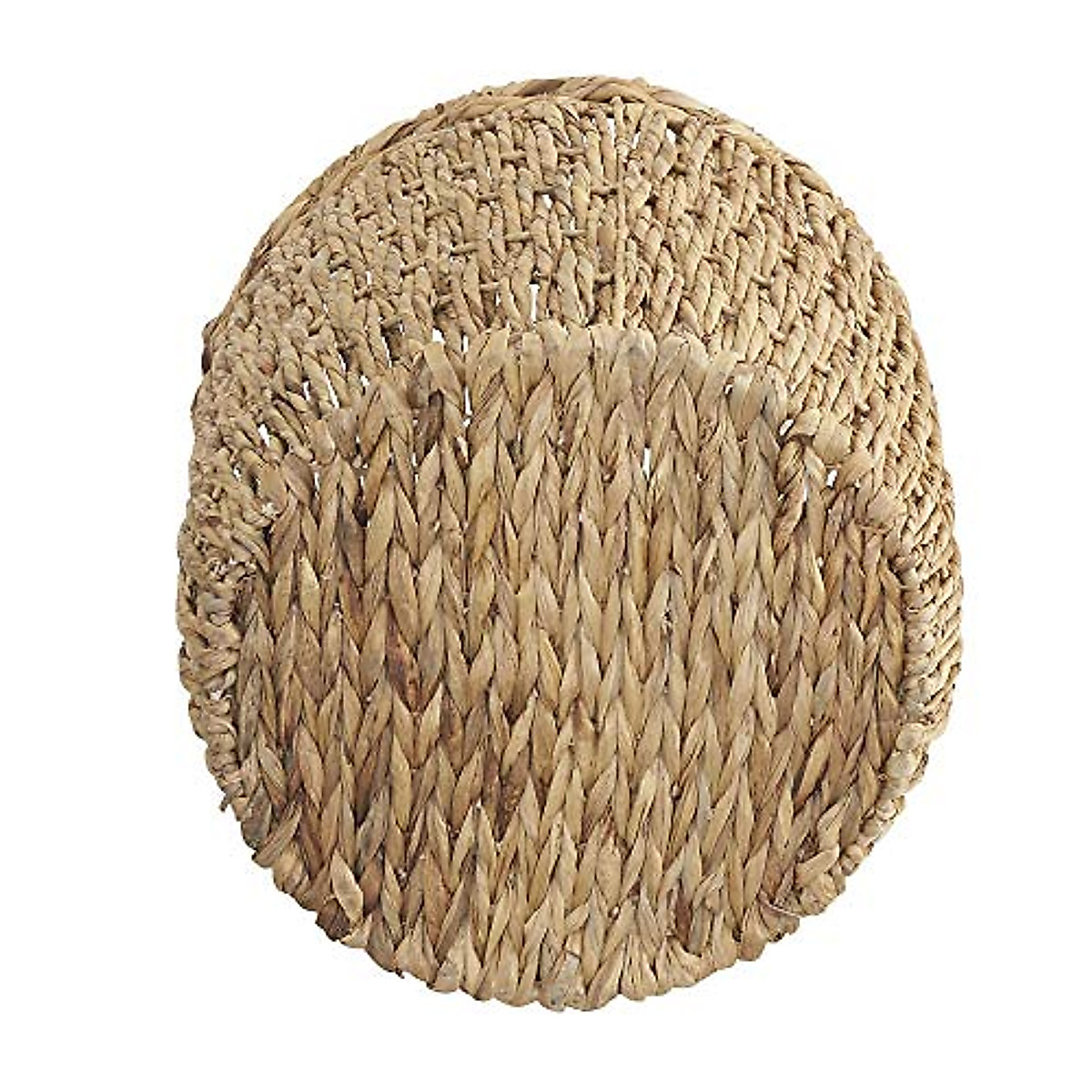 Household Essentials Tall Round Wicker Storage Basket | Brown, Water Hyacinth