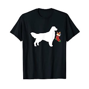 Golden Retriever Christmas Stocking Stuffer Dog T-Shirt