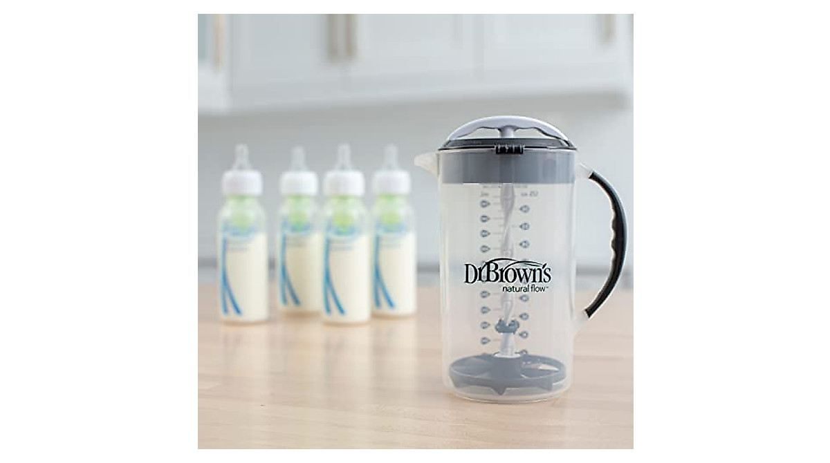 Dr. Brown's Baby Formula Mixing Pitcher - 32oz, No Drip, BPA Free