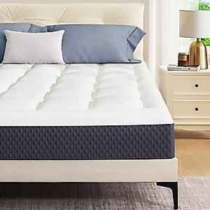Topllen 5 Inch King Mattress in a Box,Cooling Gel Memory Foam Mattress with Breathable Pillowtop for Pressure Relief,Motion Isolation,Fiberglass-Free,CertiPUR-US® Certified,CertiPUR-US® Certified
