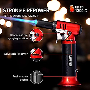 Merito Cocktail Smoker Kit – Luxury Whiskey Set with Stainless Steel Drink Smoker, Torch, Strainer, Tweezers& Wood Chips – Premium Whiskey Smoker as a Birthday Gifts for Men, Drink Lover (No Butane)