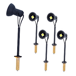 Housoutil 3sets Vivid Sand Table Spotlight Mini Spotlights for Models Micro Landscape Light Decor Miniature Spotlight 5pcs*3