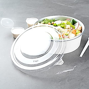 Restaurantware LIDS ONLY: Foil Lux Lids For 45 OZ Take Out Containers 200 Lift Tab Lids For Food Containers - Disposable Clear Plastic Food Container Lids Containers Sold Separately