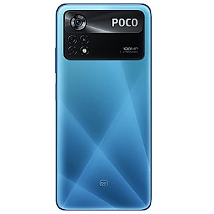 Poco X4 PRO 5G + 4G Volte Global Unlocked 256GB + 8GB GSM 6.6" 108 mp Triple Camera (Not Verizon/Boost/Cricket/At&T/Metro/CDMA) + Car Fast Car 51W Charger Bundle (Laser Blue) (Renewed)