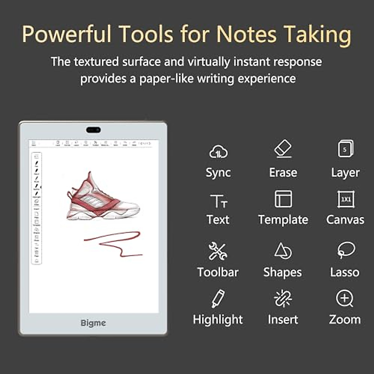Bigme S6 Color + Ereader 7.8'' E-Ink Screen ePaper Tablet 6G 128GB eBook Reader Support Google Play Notetaking Tablet with Stylus and Cover
