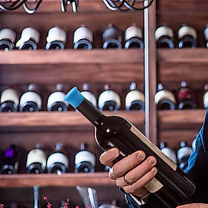 6 Pieces Silicone Wine Bottle Caps Reusable Beer Bottle Stopper Replace Bottle Stoppers for Corks to Keep Wine Fresh