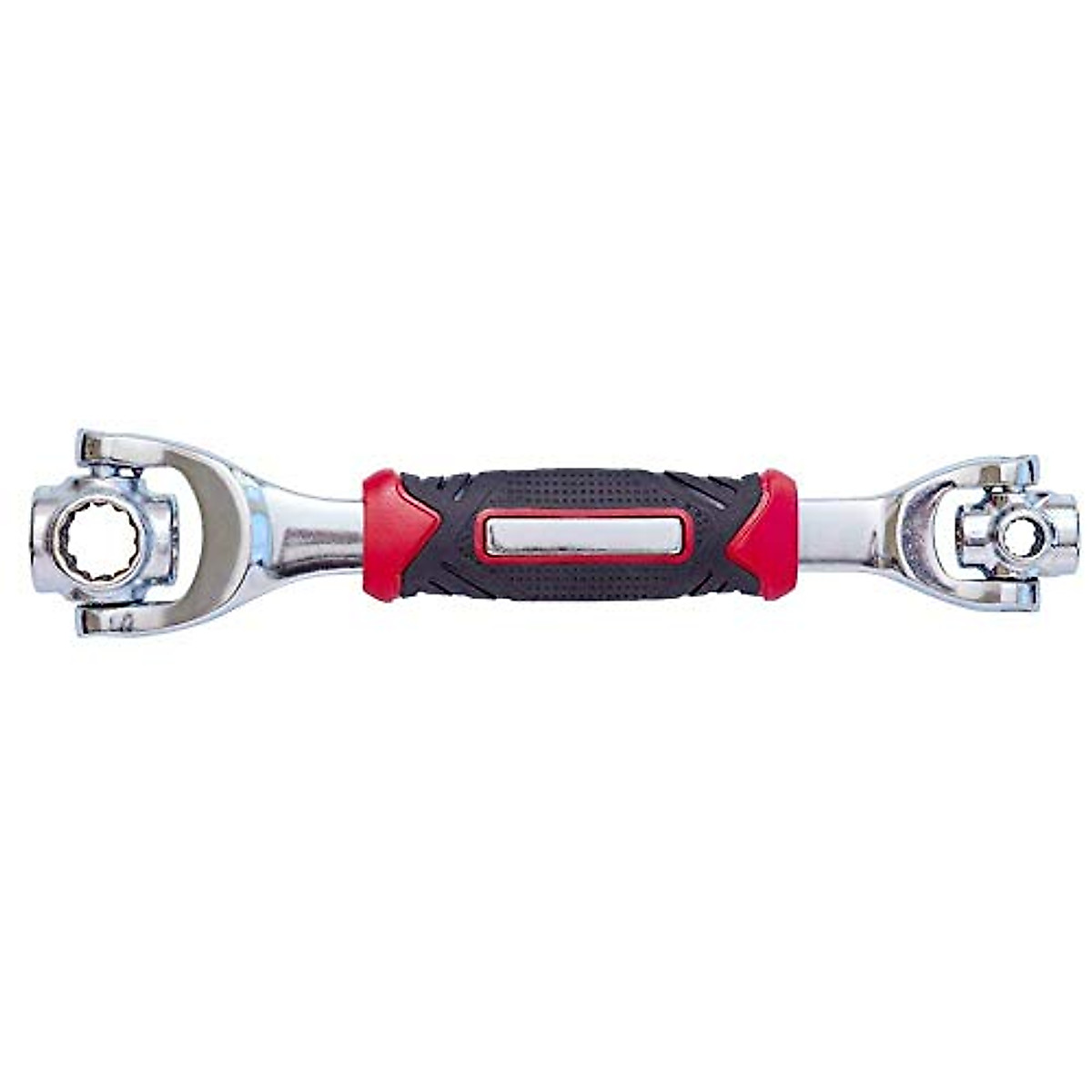 Lichamp 48-in-1 Socket Wrench, Flexible Multi Functional Dog Bone with Rubber Handle, 360 Degree Rotating Head, Any Size Standard Spanner Tool for Home Auto Repair And More