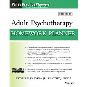 Adult Psychotherapy Homework Planner, 6th Edition (PracticePlanners)