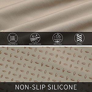 beroy Horseback Riding-Pants Girls Equestrian-Breeches - Kids Schooling Horse Tights Full Seat Silicone Pockets(Khaki,S)