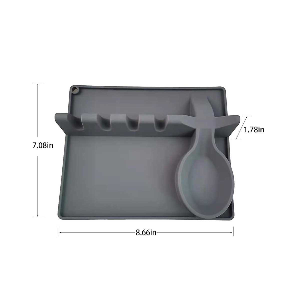 XIAOLIUYI 1Pack Premium Silicone Spoon Rest - large spoon rest, silicone utensil rest,spoon rest for stove top