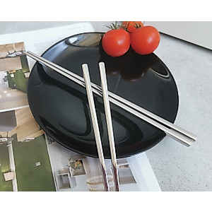 OBTIAN Custom Chopsticks Set Personalized Laser Engraved Gift Stainless Steel Metal Colorful Name Custom Chopsticks Gift for Boyfriend Girlfriend Gift Gift for Friends