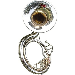 Queen Brass Sousaphone 25 Valve Big Tuba Made Of/Full Brass W/Bag Brass Finish Tubas Silver