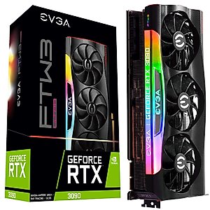 EVGA GeForce RTX 3090 FTW3 Ultra Gaming, 24GB GDDR6X, iCX3 Technology, ARGB LED, Metal Backplate, 24G-P5-3987-KR (Renewed)