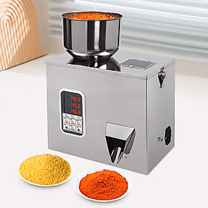 Glitter Filling Machine Particle Weighing Automatic Filler 1-100g Bottle Bag Powder Filler Particle Dispenser for Tea Seeds Grains Powder Flour Beans Glitter