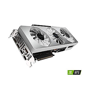 GIGABYTE GeForce RTX 3090 Vision OC 24G Graphics Card, 3X WINDFORCE Fans, 24GB 384-bit GDDR6X, GV-N3090VISION OC-24GD Video Card