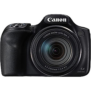 Ca-non (Renewed) PowerShot SX540 HS Digital Camera, Wi-Fi & NFC Enabled - with Built-in Flash, 50x Optical, 4X Digital and 200x Combined Zoom with Optical Image Stabilizer