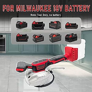 Tile Vibration Tool for for Milwaukee 18V Battery, CordlessTile Vibration Leveling Machine with 8 Speed, 5'' Suction Cup, Digital Display, Tile Vibrator for Floor Tile Wall (Battery Not Included)