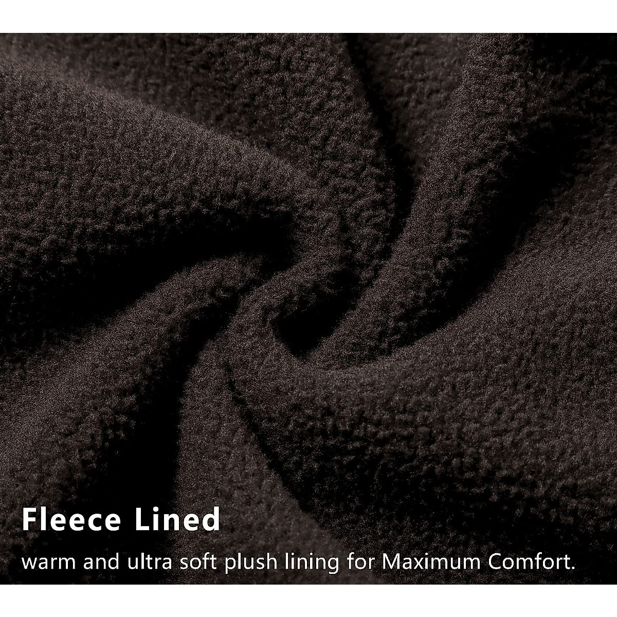 THE GYM PEOPLE Men's Fleece Crewneck Sweatshirt Thick Loose fit Soft Basic Pullover Sweatshirt(Brown, Small)