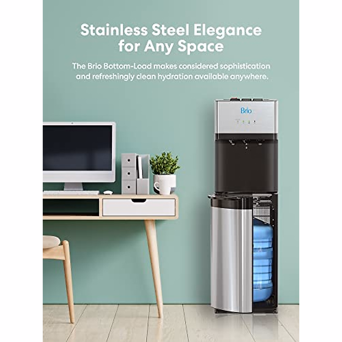 Brio Self Cleaning Bottom Loading Water Cooler Water Dispenser – Limited Edition - 3 Temperature Settings - Hot, Cold & Cool Water - UL/Energy Star Approved