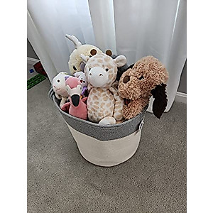 Shop Variety Essentials Rope Woven Basket, Baby Laundry Blankets Toys Pets Large Woven Basket 15x15x14inch 1 PC