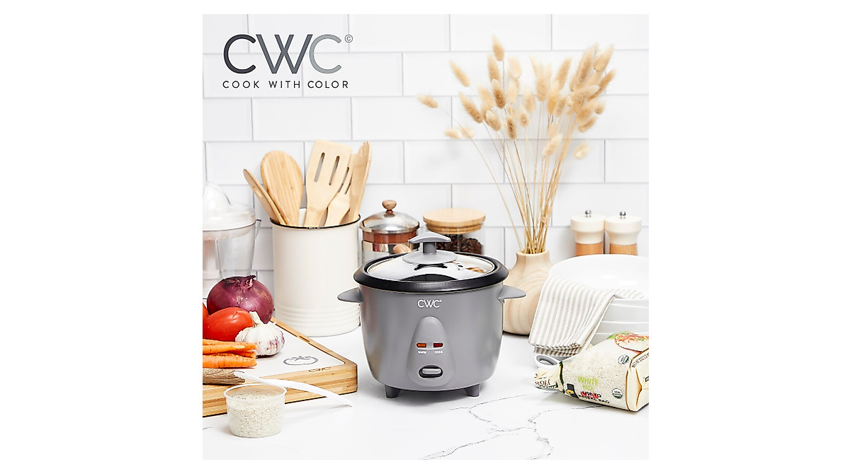 COOK WITH COLOR 6 Cup Rice Cooker - Effortless & Versatile Cooking