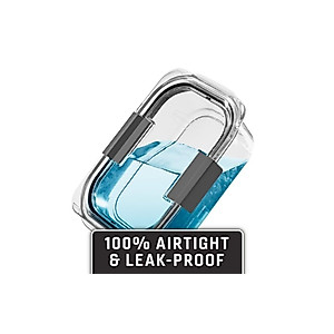 Stoge Rubbermaid Brilliance bundle10-Piece Set, Leak-Proof and Clear Food Storage Containers