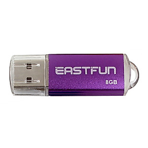 EASTFUN 5Pcs 8GB USB Flash Drive USB 2.0 Flash Memory Stick Thumb Stick Pen(Five Mixed Colors: Blue Purple Rose Green Gold)
