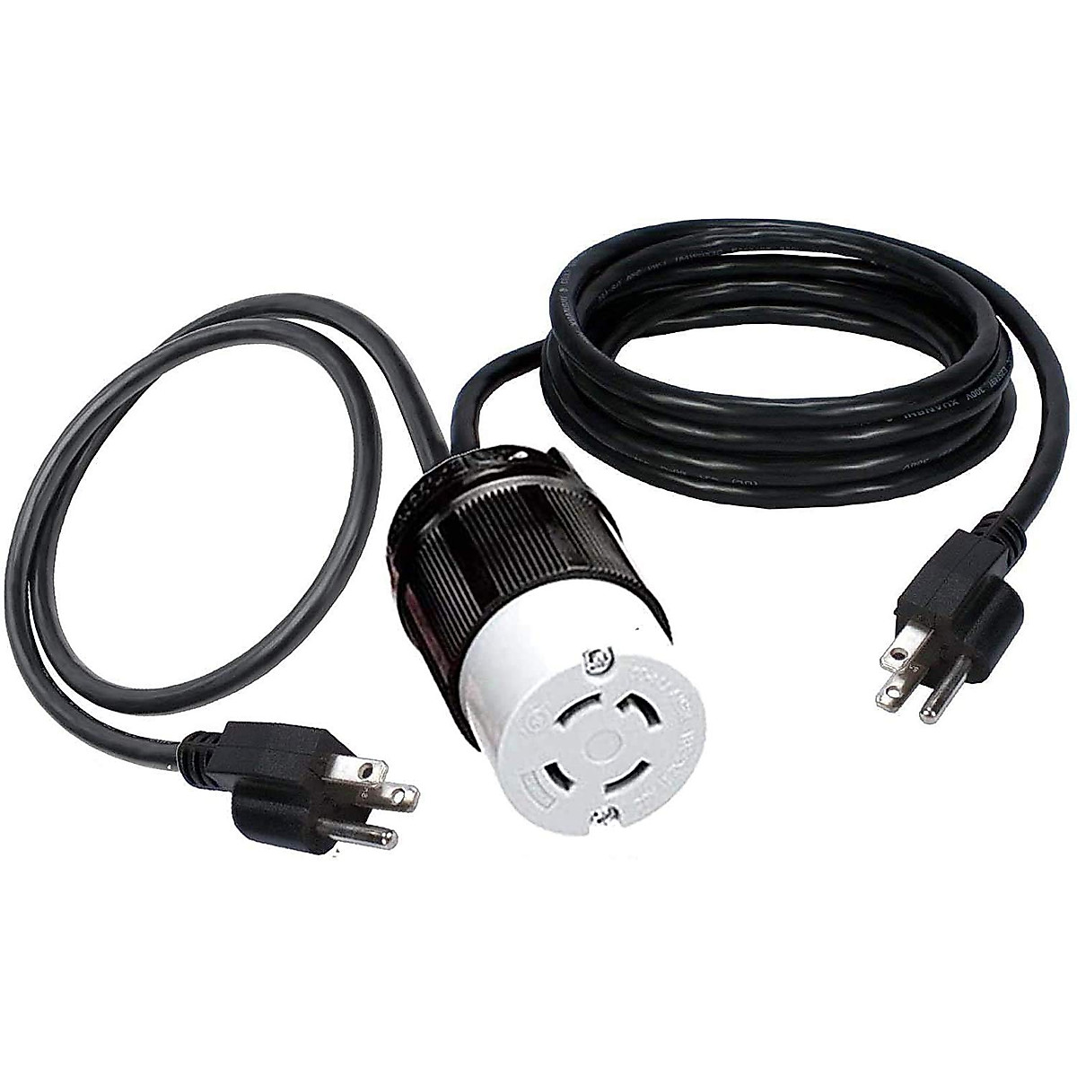 Power Converter 110/125V To 220/250V Electric Adapter 5-15P Wall Plug To L14-30R Twist-Lock 4-Pin Miller Lincoln Hobart Plasma Cutter Welder Mig Tig Arc Receptacle Outlet Box NEMA FX586W