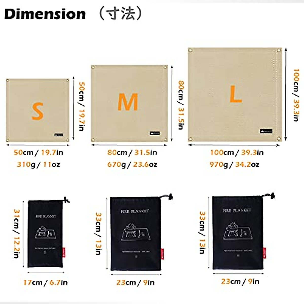 TRIWONDER Fireproof Mat Fire Blanket Fire Pit Mat Under The Grill Protective Deck Patio Grass BBQ Fiberglass Gas Grill Mat Plumber's Pad Oil Pad Fire Retardant Blanket (Beige, 19.7" x 19.7")