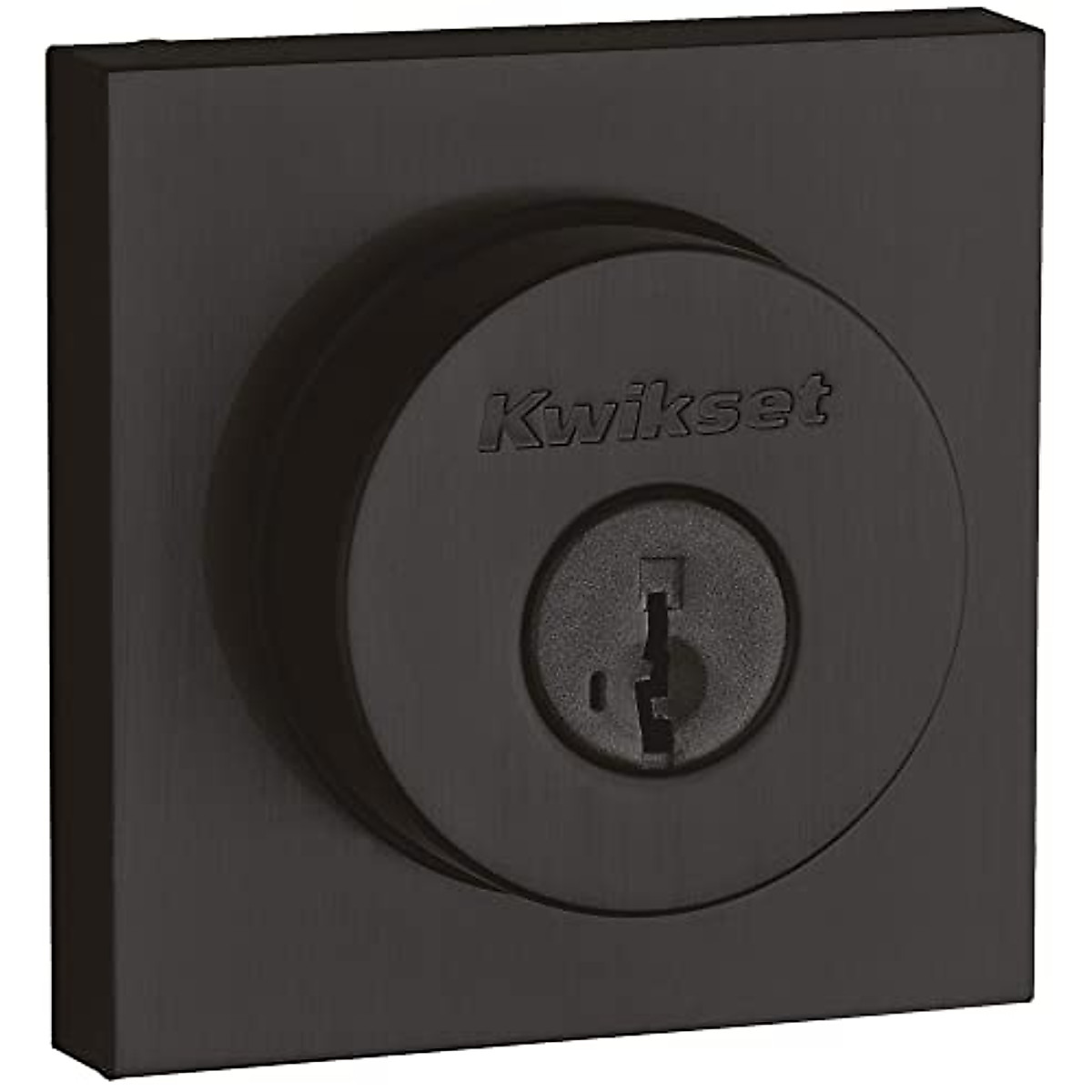 Kwikset 159SQT-11PS Halifax Square Double Cylinder Deadbolt Smart Key Venetian Bronze Finish