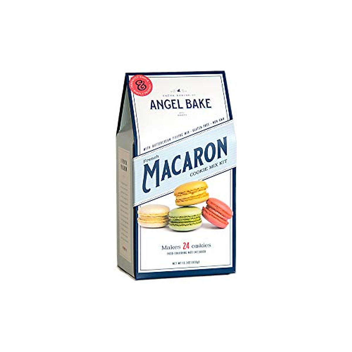 French Macaron Baking Mix With Swiss Buttercream Filling. Baker's Choice Single Step Formulation. Gluten Free. Makes 48 shells.