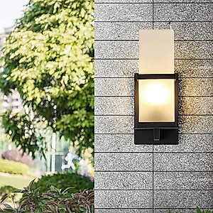 CHENBAI E27 Outdoor Lighting Wall SconceNew Chinese Garden Lights,Exterior Wall Home Lighting Waterproof Wall Mount Lights,Decorative Suitable for Courtyard Garage Porch Lighting Fixtures