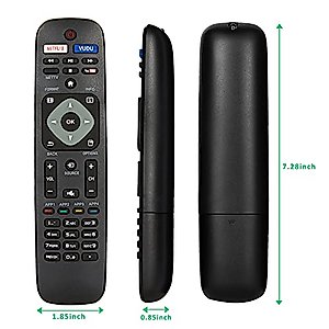 Newest Universal Philips TV Remote Control NH500UP for Philips LCD LED 4K UHD Smart TVs with Netflix Vudu YouTube Nettv Button